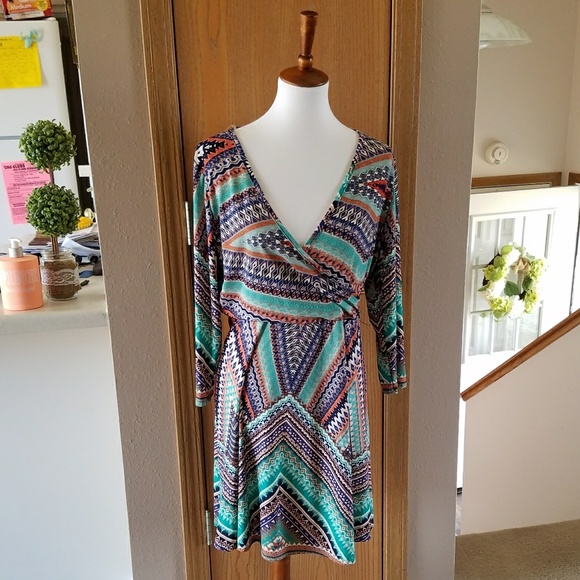 Auditions | Dresses | New Audition Turquoise Wrap Dress | Poshmark